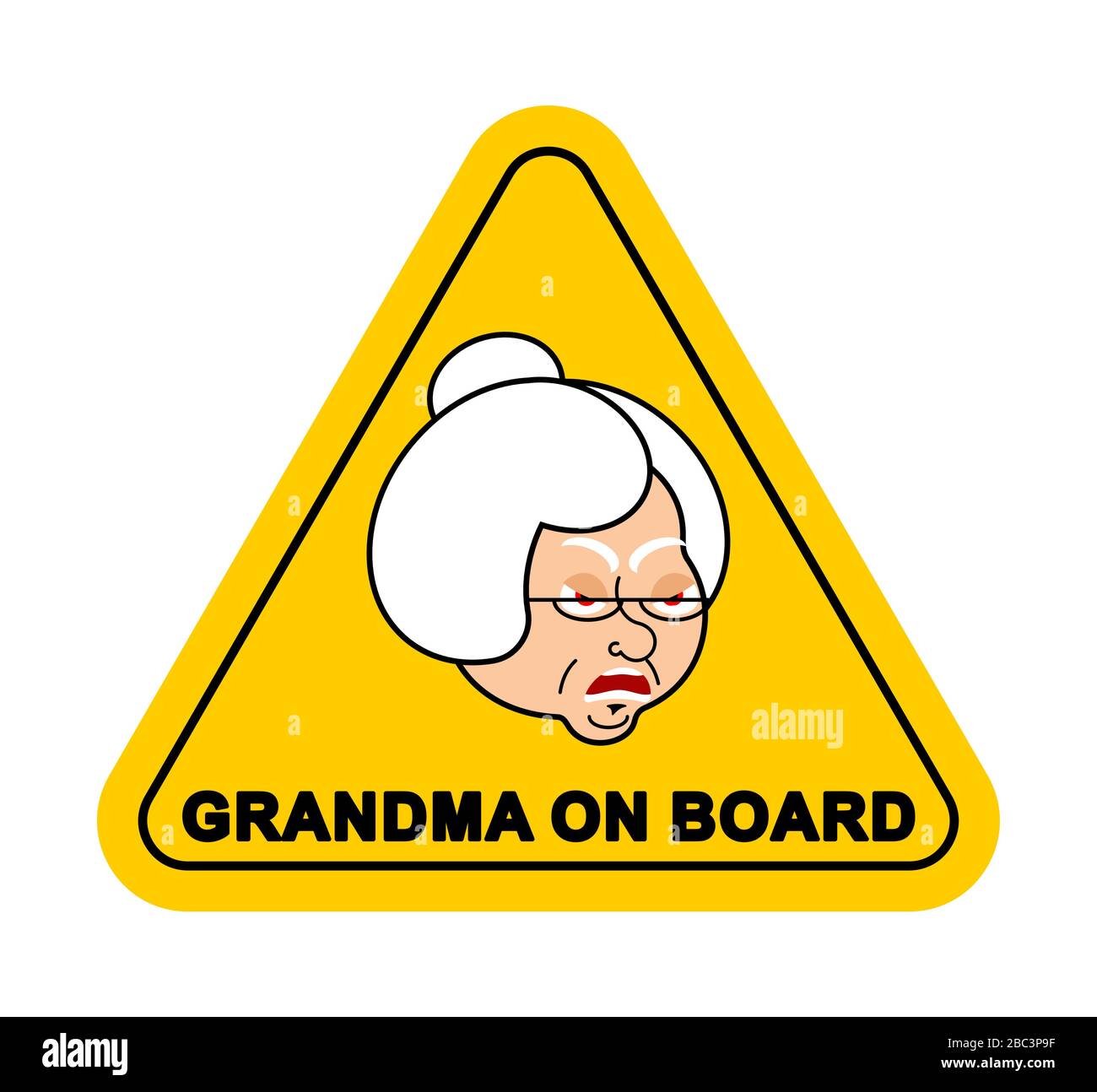 Mature caucasian driving Stock Vector Images - Alamy