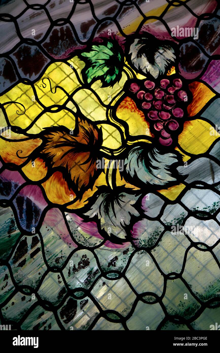 The stained glass window of Chapelle Notre Dame de la Perseverance ...