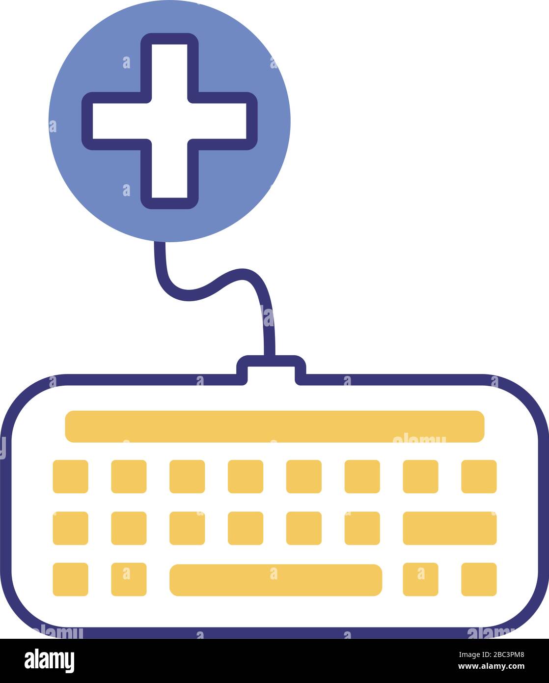 Diagnosis keyboard Stock Vector Images - Alamy