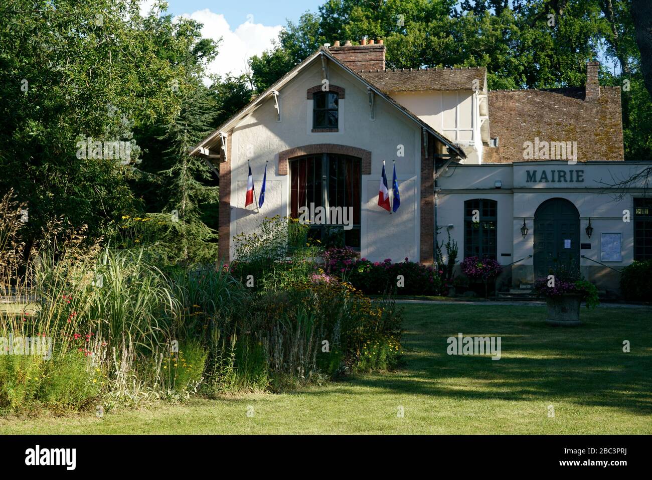 City hall of Barbizon.Seine-et-Marne.France Stock Photo - Alamy