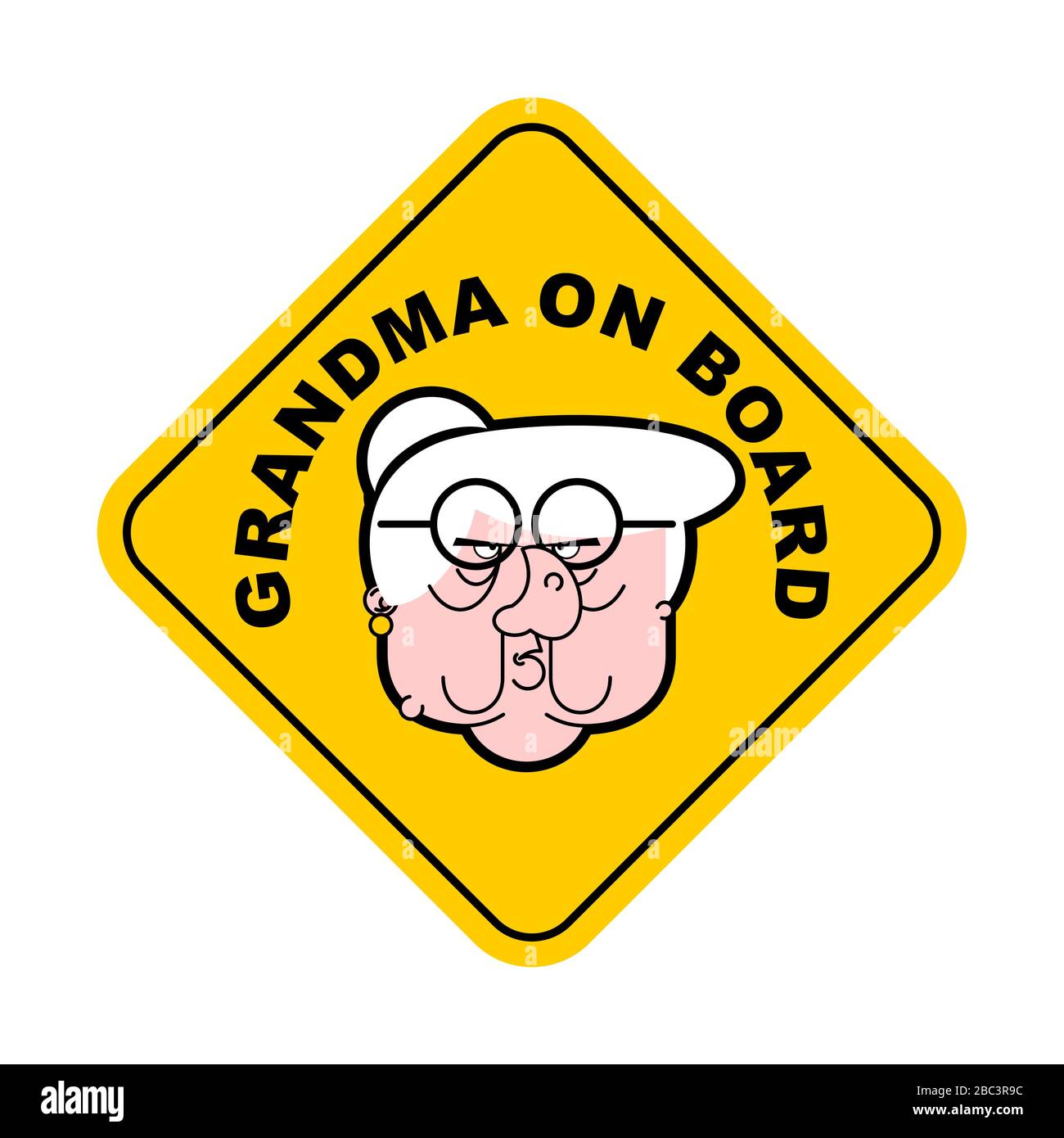 Pensioner driving car Stock Vector Images - Alamy