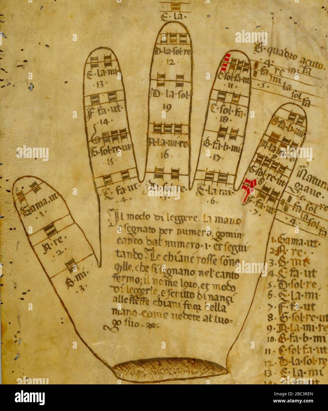 Guidonian hand hi-res stock photography and images - Alamy