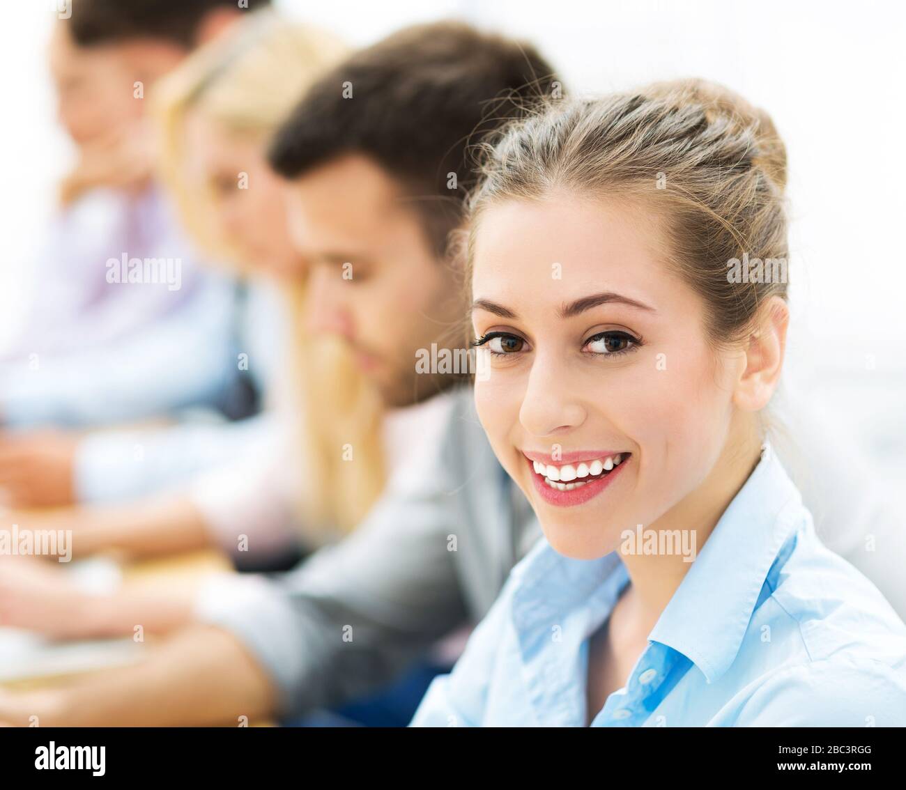 Business people working together Stock Photo - Alamy