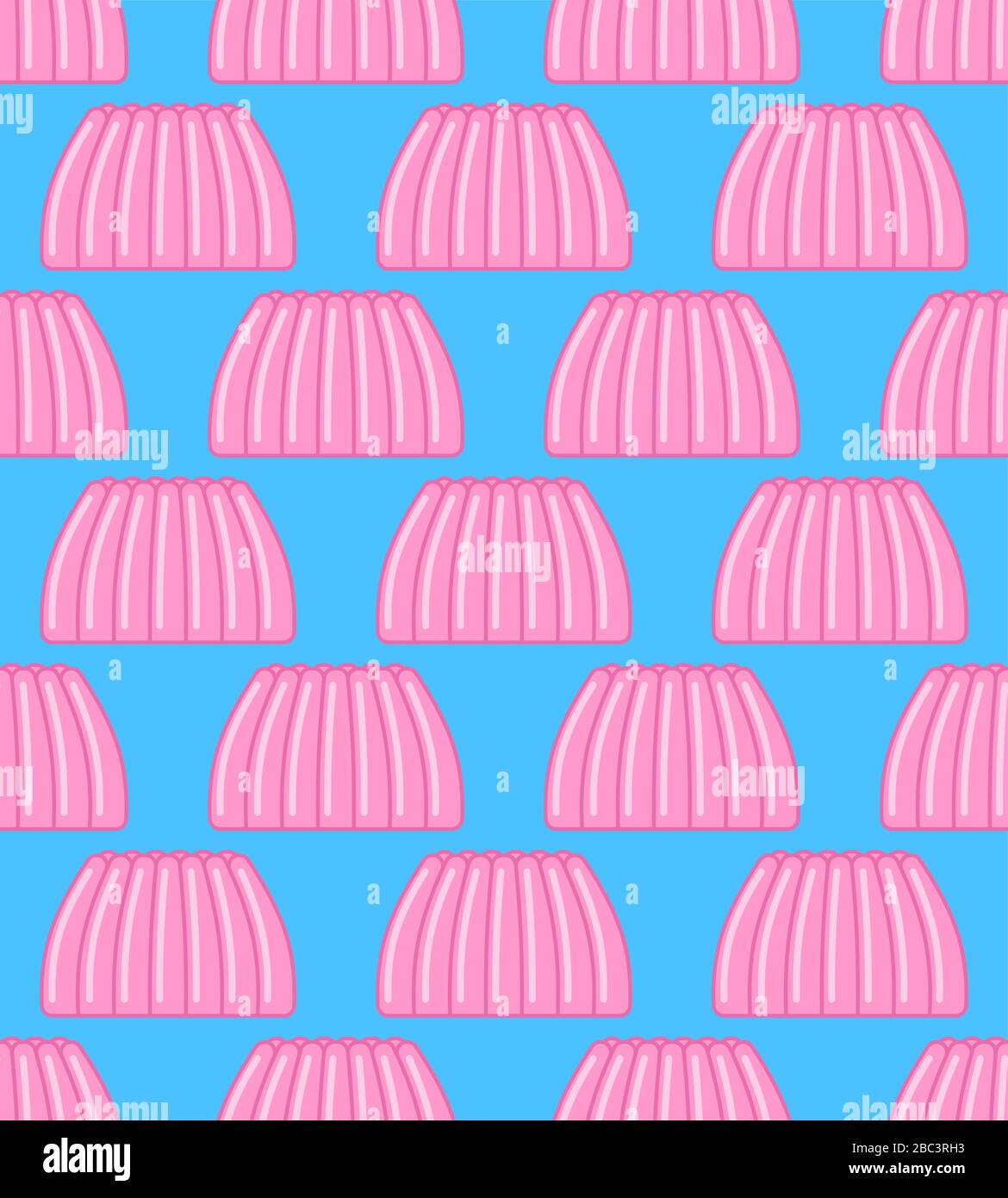 Jelly pudding pattern seamless. Sweet jell background. sweetness ...