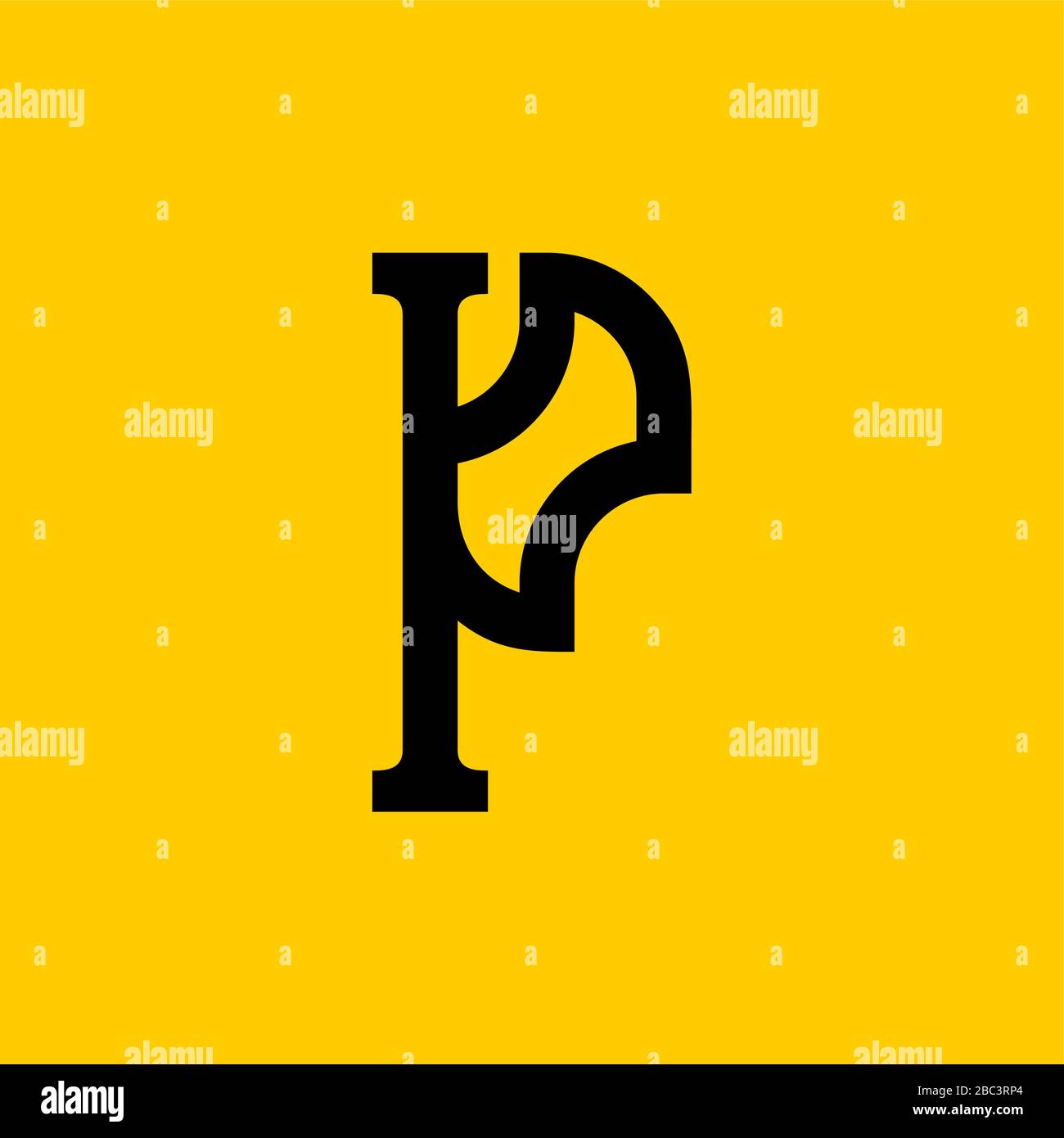 P letter old Russian font. National Folk alphabet Russia. Retro ABC ...