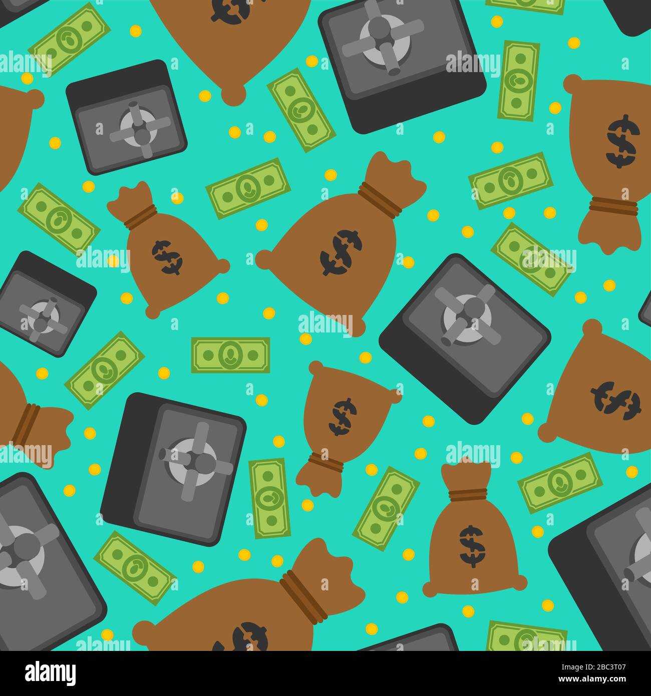Hundred dollar bill coins Stock Vector Images - Alamy