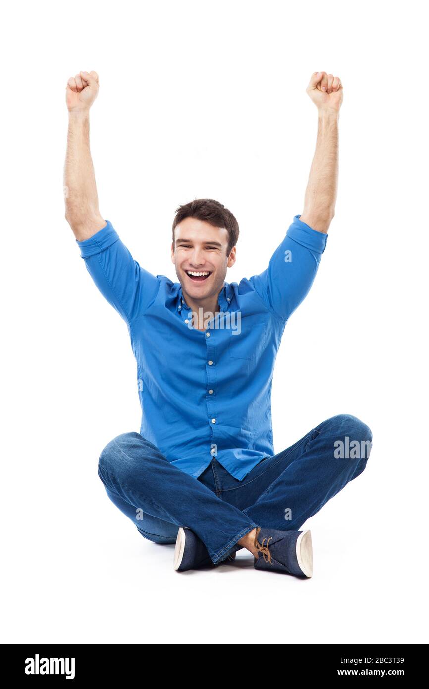 Exited man hi-res stock photography and images - Alamy