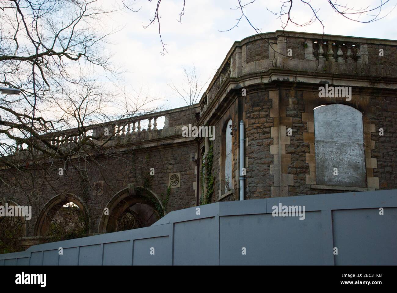 Abandoned Derelict Classic Stone Heritage Architecture Building Detail ...