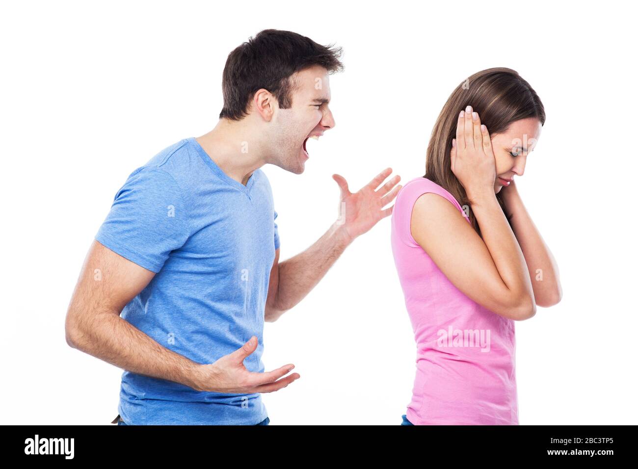 Two people arguing pointing hi-res stock photography and images - Alamy