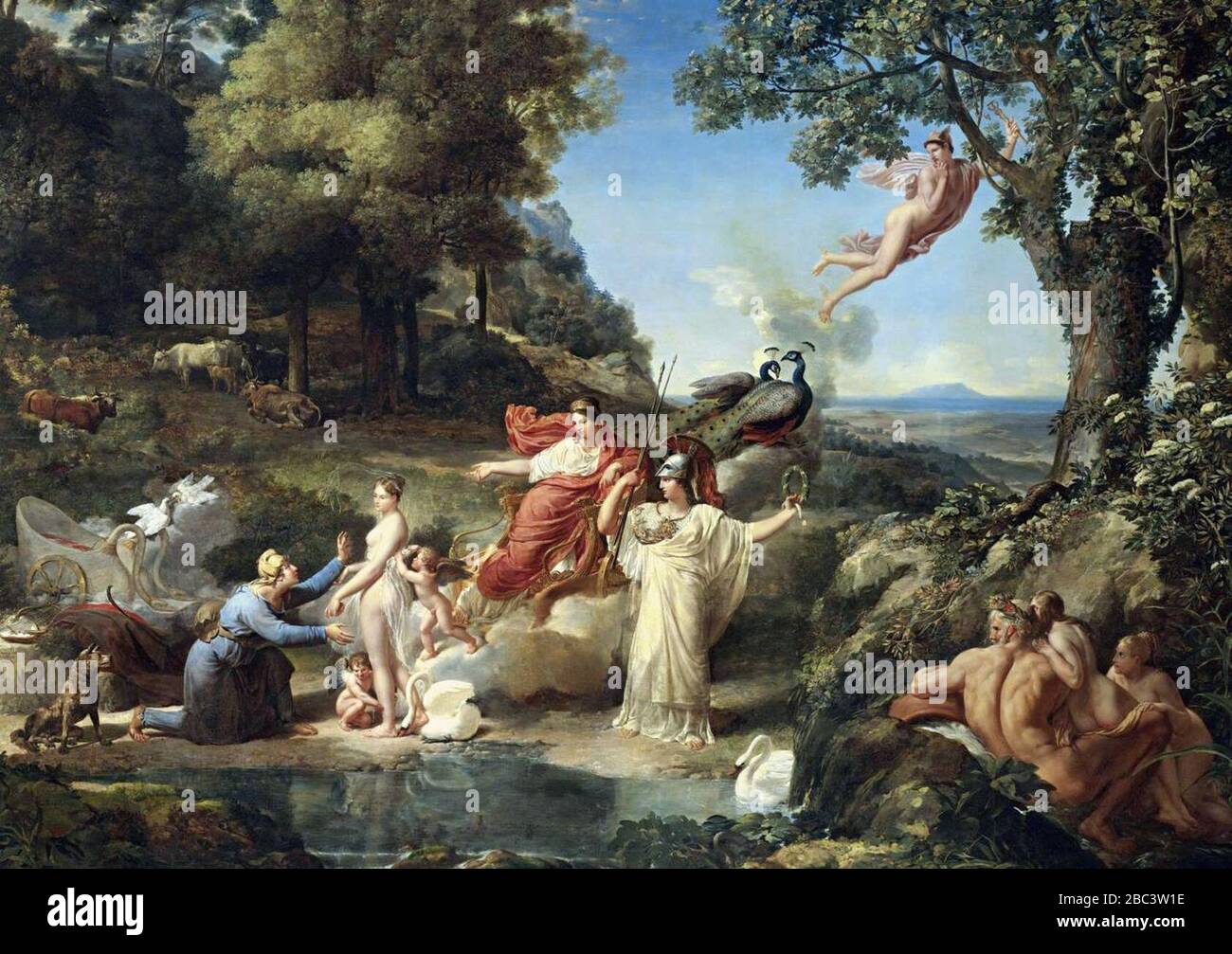 Guillaume Guillon Lethière - The Judgment of Paris Stock Photo - Alamy