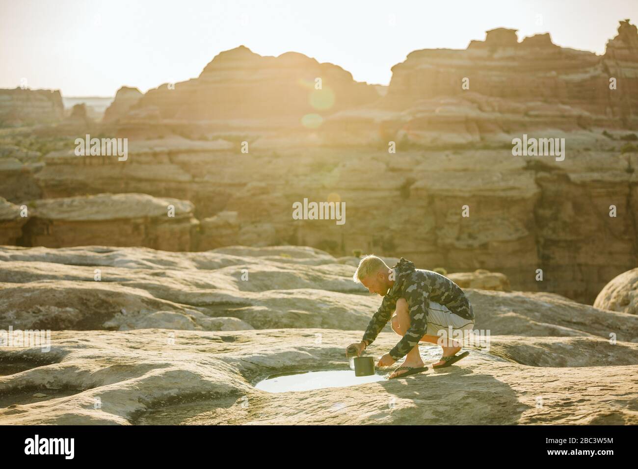 Man puddle water hi-res stock photography and images - Alamy