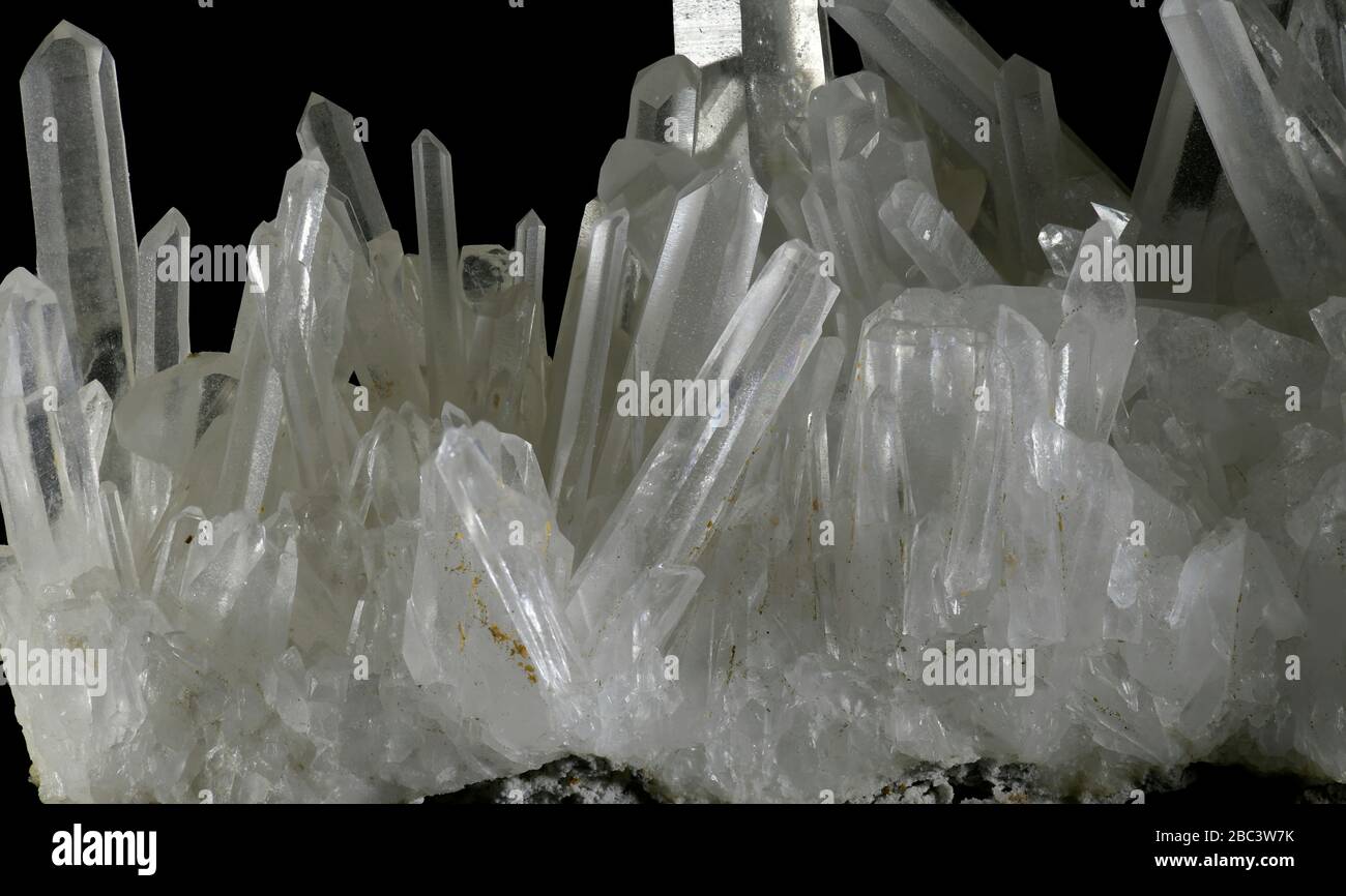 cluster of quartz crystals Stock Photo - Alamy