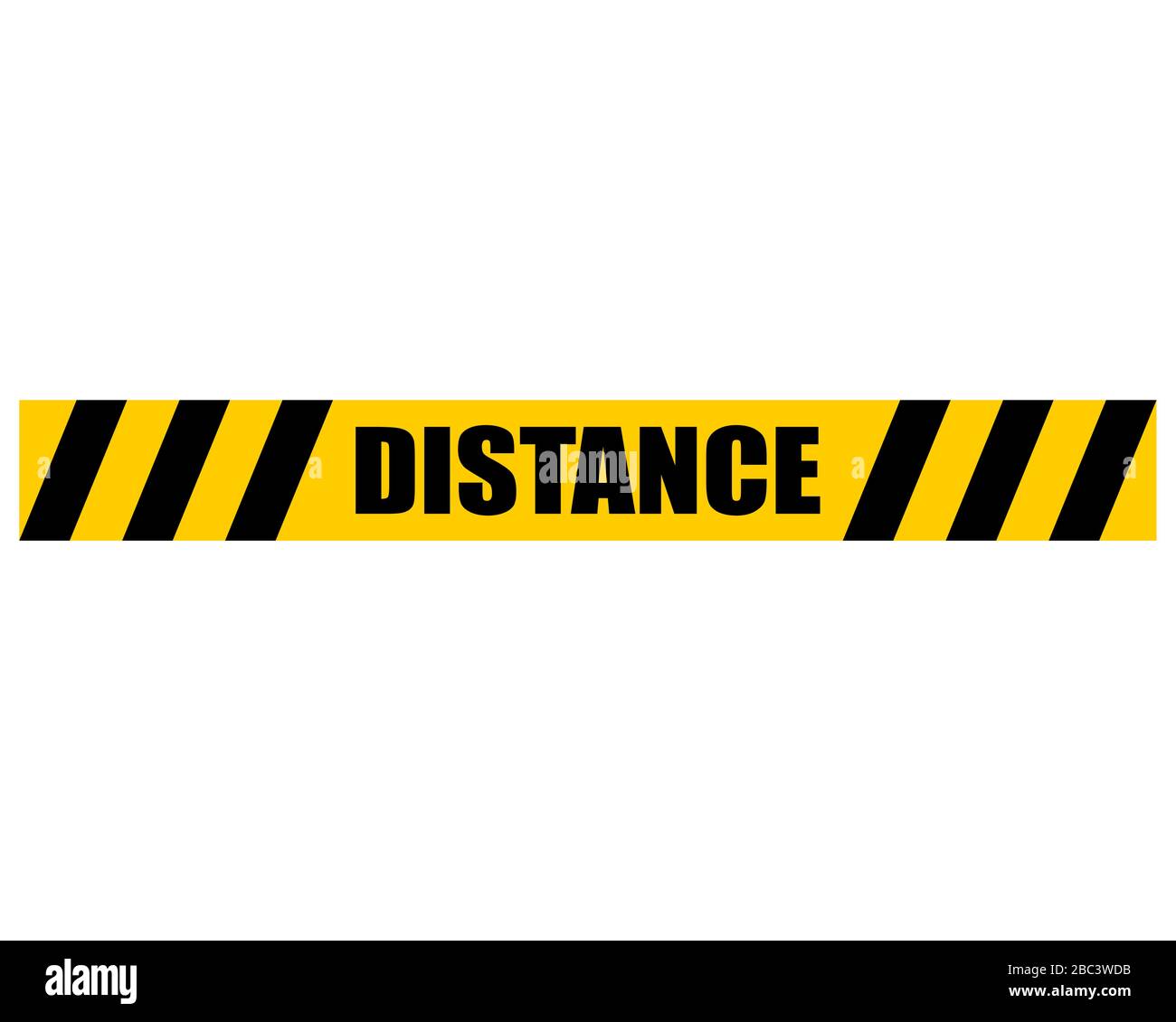 Sticker distance Warning sign. Keep your distance in line. Stickers for ...