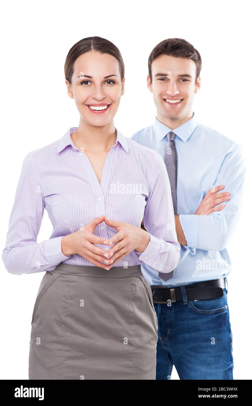 Attractive young couple smiling hi-res stock photography and images - Alamy
