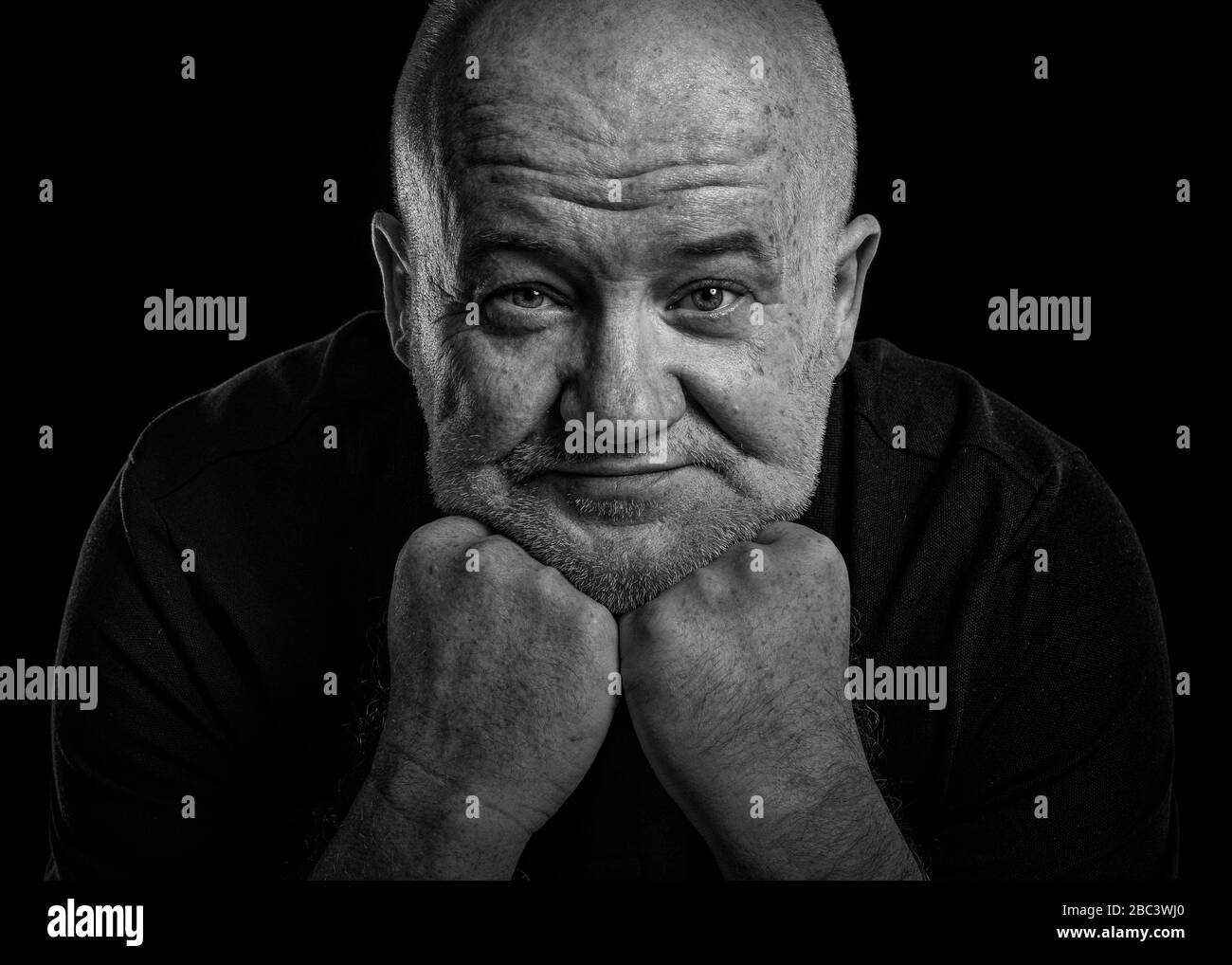 Studio portrait older man Black and White Stock Photos & Images - Alamy