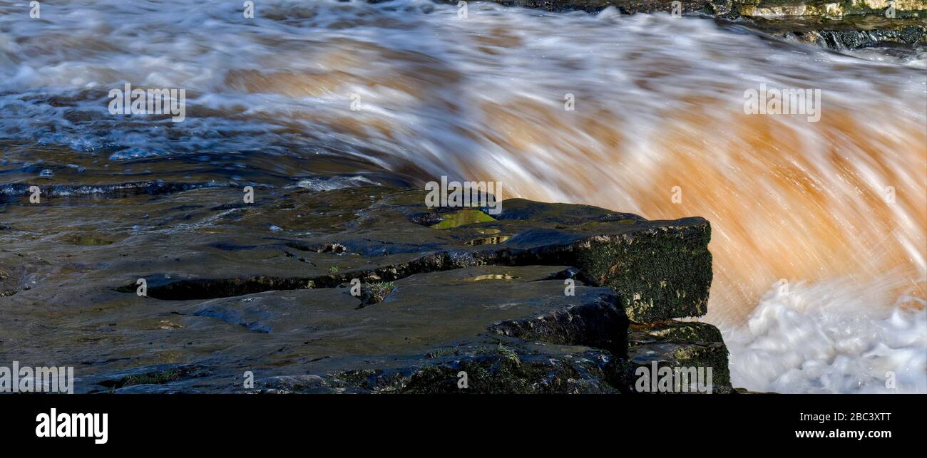 Stainforth Force waterfall North York Moors, Yorkshire Stock Photo - Alamy