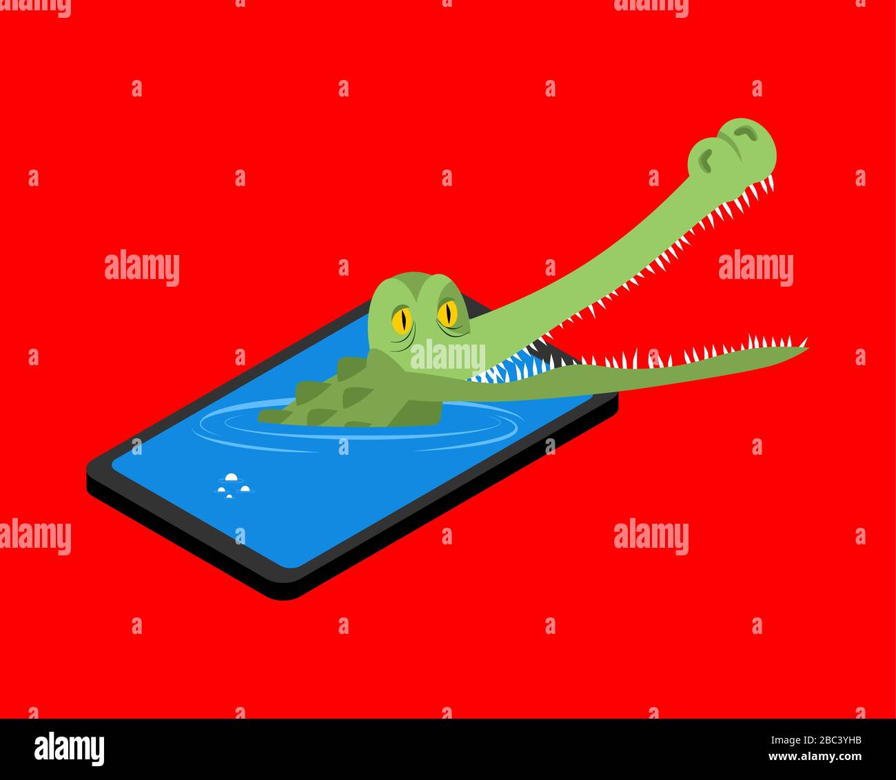 Scary phone Stock Vector Images - Alamy
