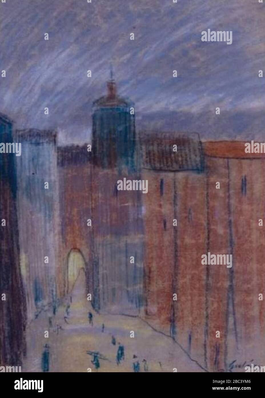 Gulácsy Detail of a Street in Padova c. 1913 Stock Photo - Alamy