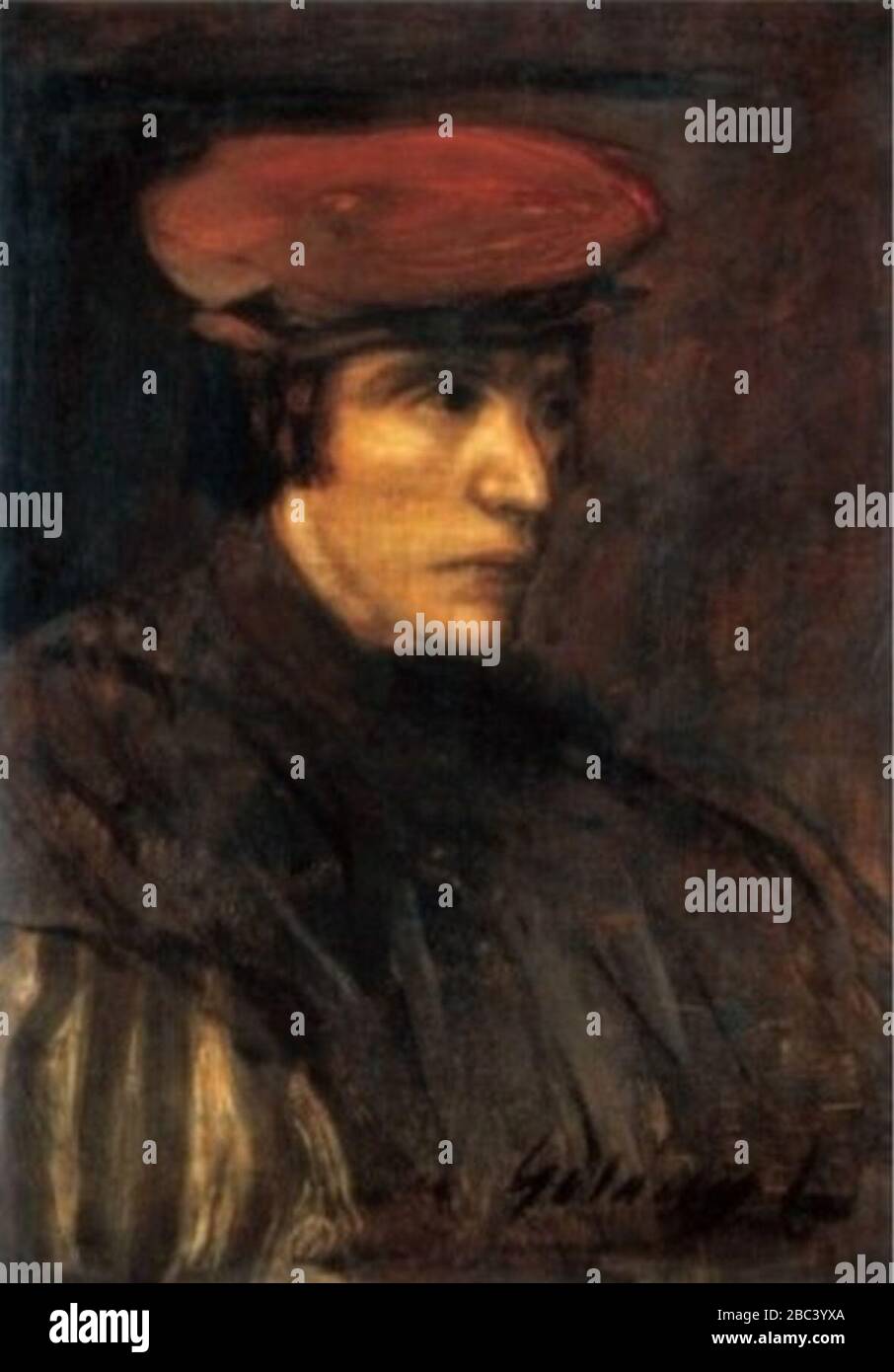 Gulácsy Self-Portrait in Renaissance Costume 1900s Stock Photo - Alamy