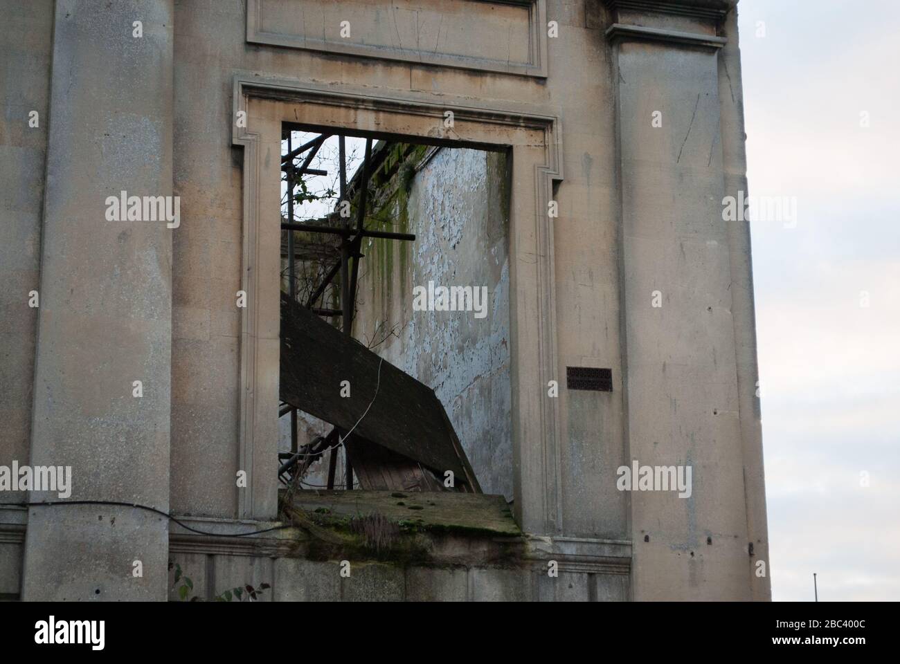 Abandoned Derelict Classic Stone Heritage Architecture Building Detail ...