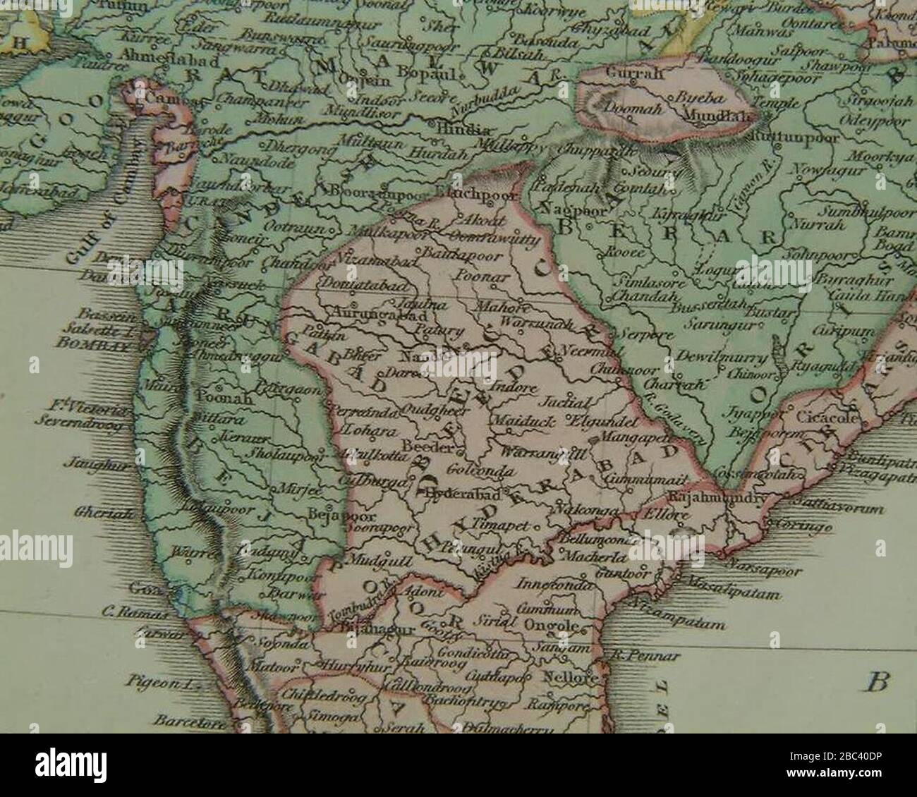 Gulf of Cambay From a map by J. C. Russell, from 'Ostell's New General ...