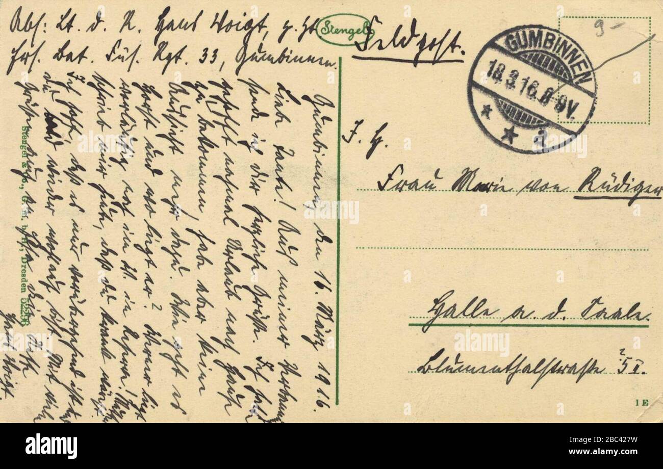 Gumbinnen, Ostpreußen - Heldenfriedhof (back Stock Photo - Alamy