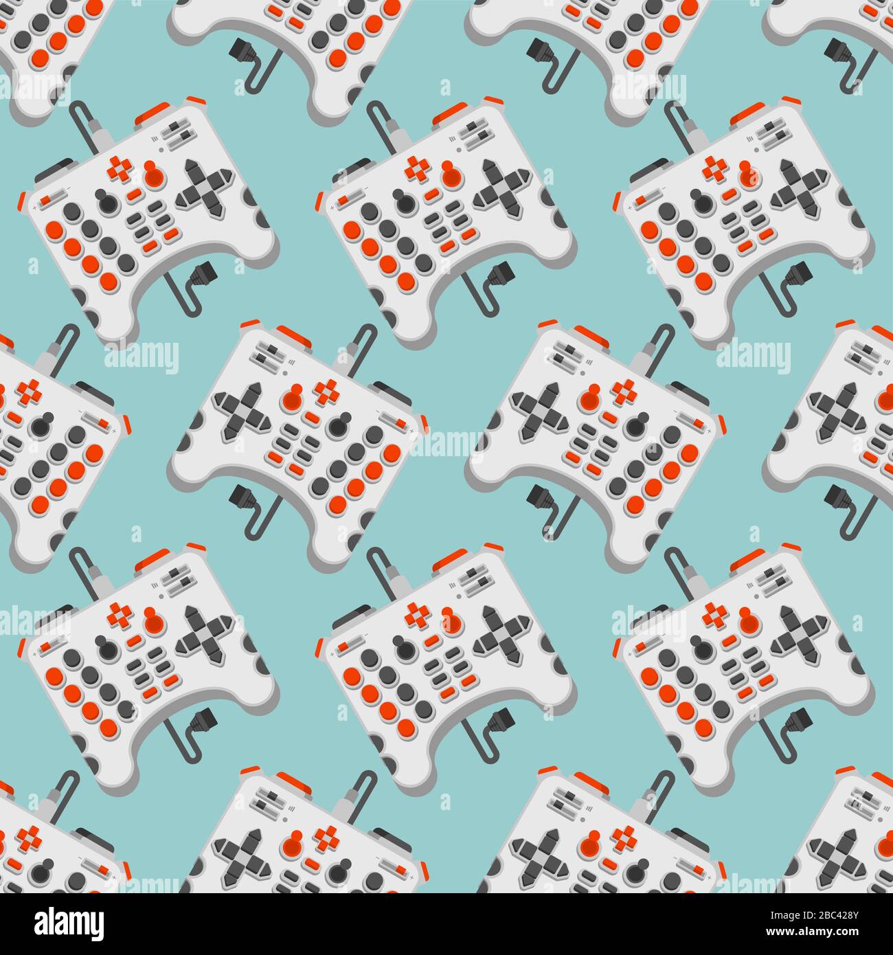 Super Joystick pattern seamless. Meag Gamepad Game console background. cheater Video game ...