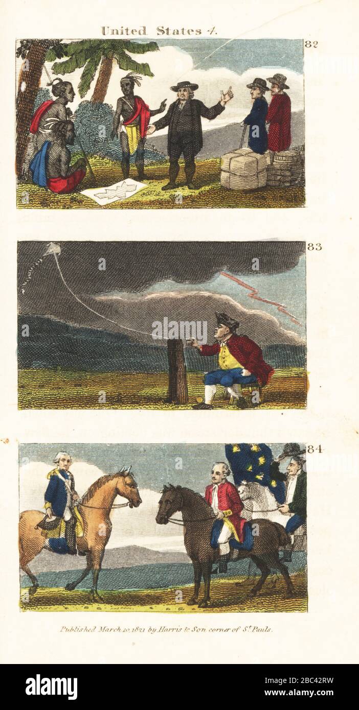 William Penn making a treaty in 1682 with the Lenape Native Americans ...