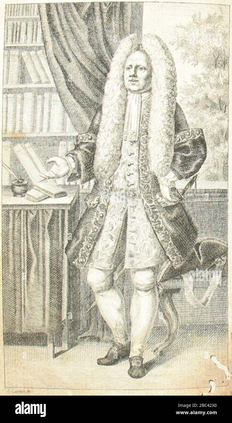 Gundling, Jacob Paul von (1673-1731 Stock Photo - Alamy