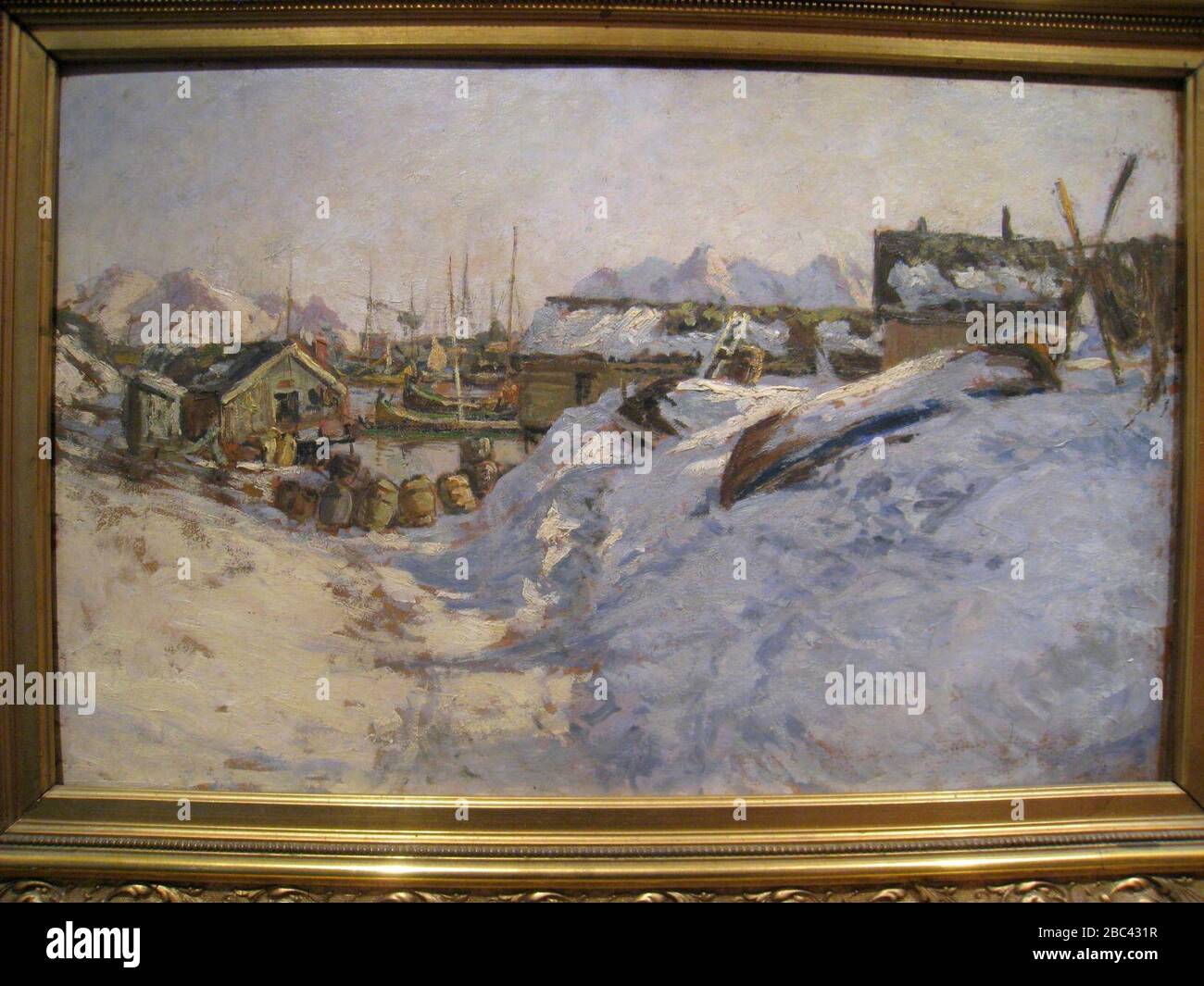 Gunnar Berg - Vinter I Lofoten Stock Photo - Alamy
