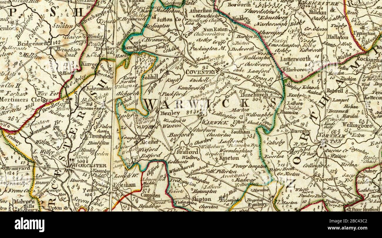 Gunpowder plot map Stock Photo - Alamy