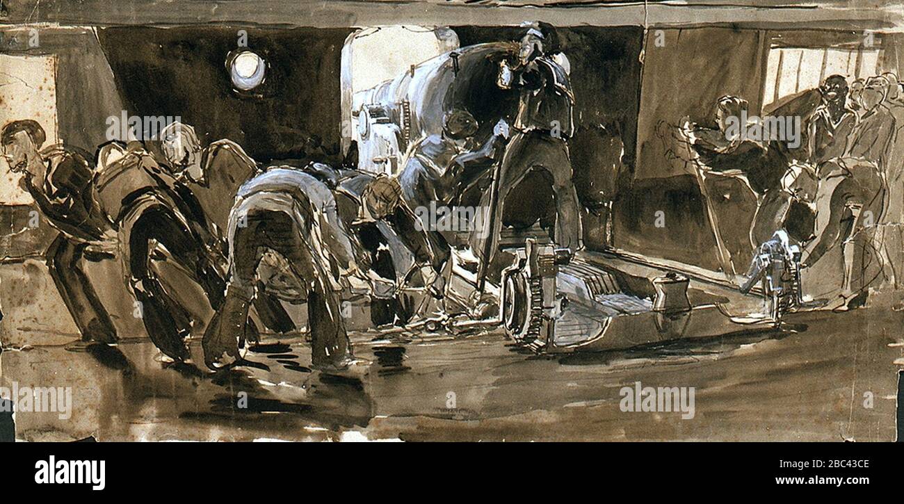 Guns Crew at Work Stock Photo - Alamy