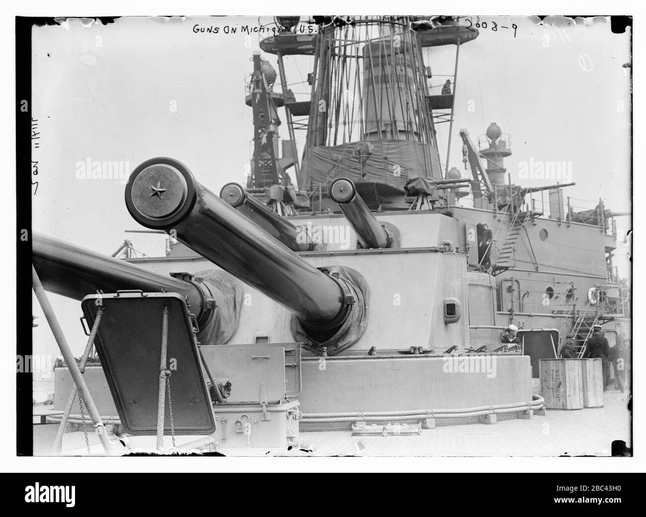 Guns on Michigan, U.S.N Stock Photo - Alamy