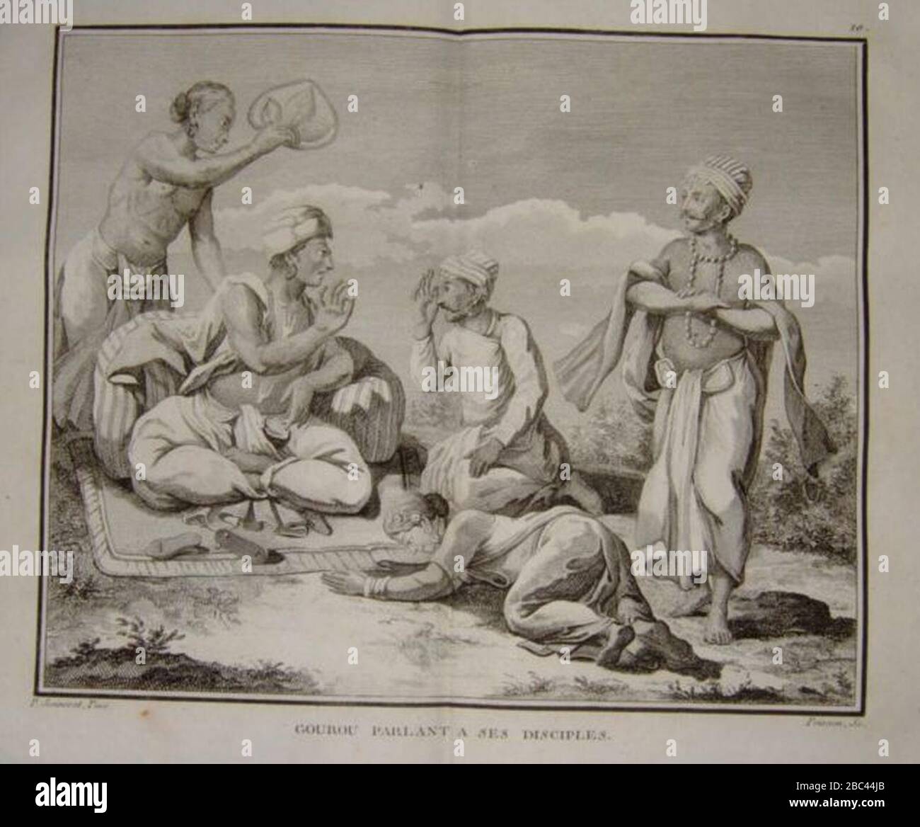 Guru speaking to his disciples Stock Photo - Alamy