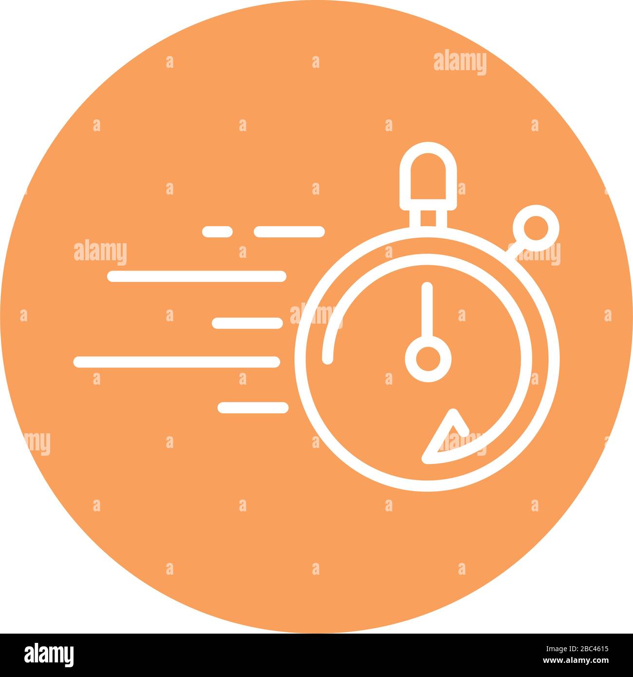 stopwatch speed cargo shipping related delivery vector illustration ...
