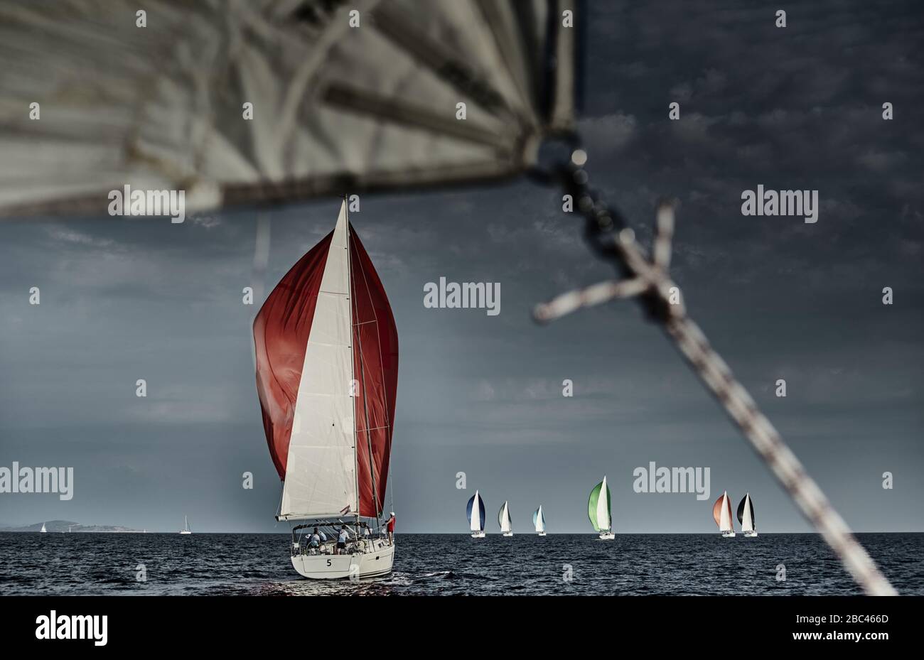 Multi colored sails hi-res stock photography and images - Alamy