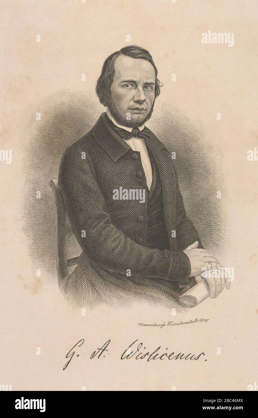 Gustav Adolf Wislicenus portret Stock Photo - Alamy