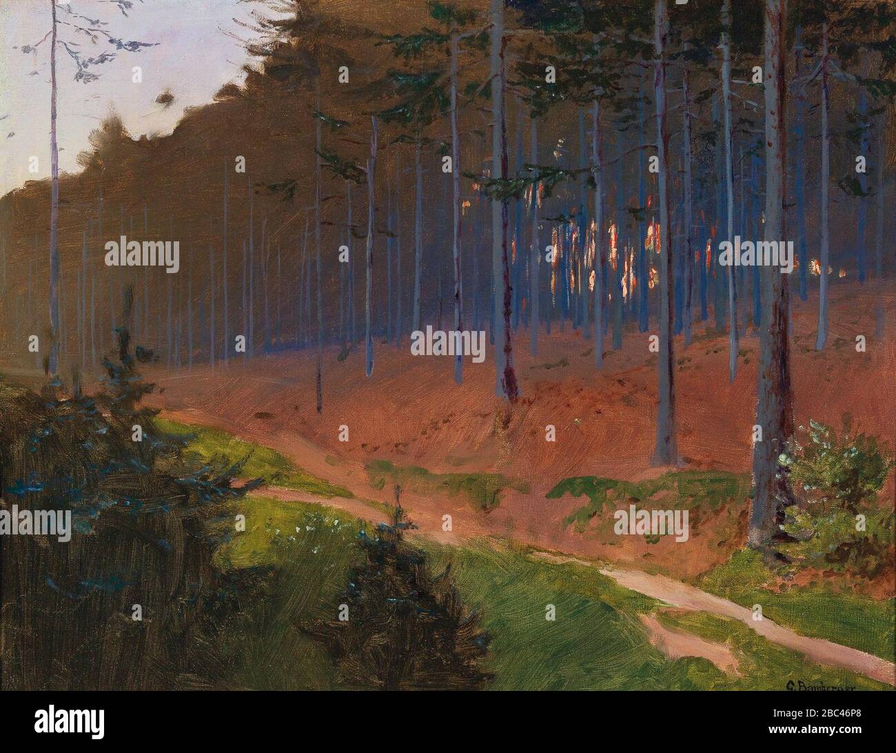 Gustav Bamberger - Forest Path near Weinzierl Stock Photo - Alamy