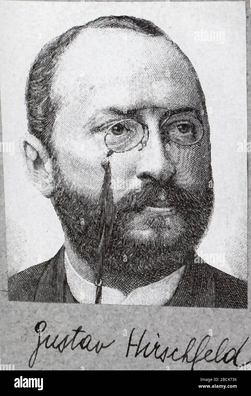 Gustav Hirschfeld 2 Stock Photo - Alamy