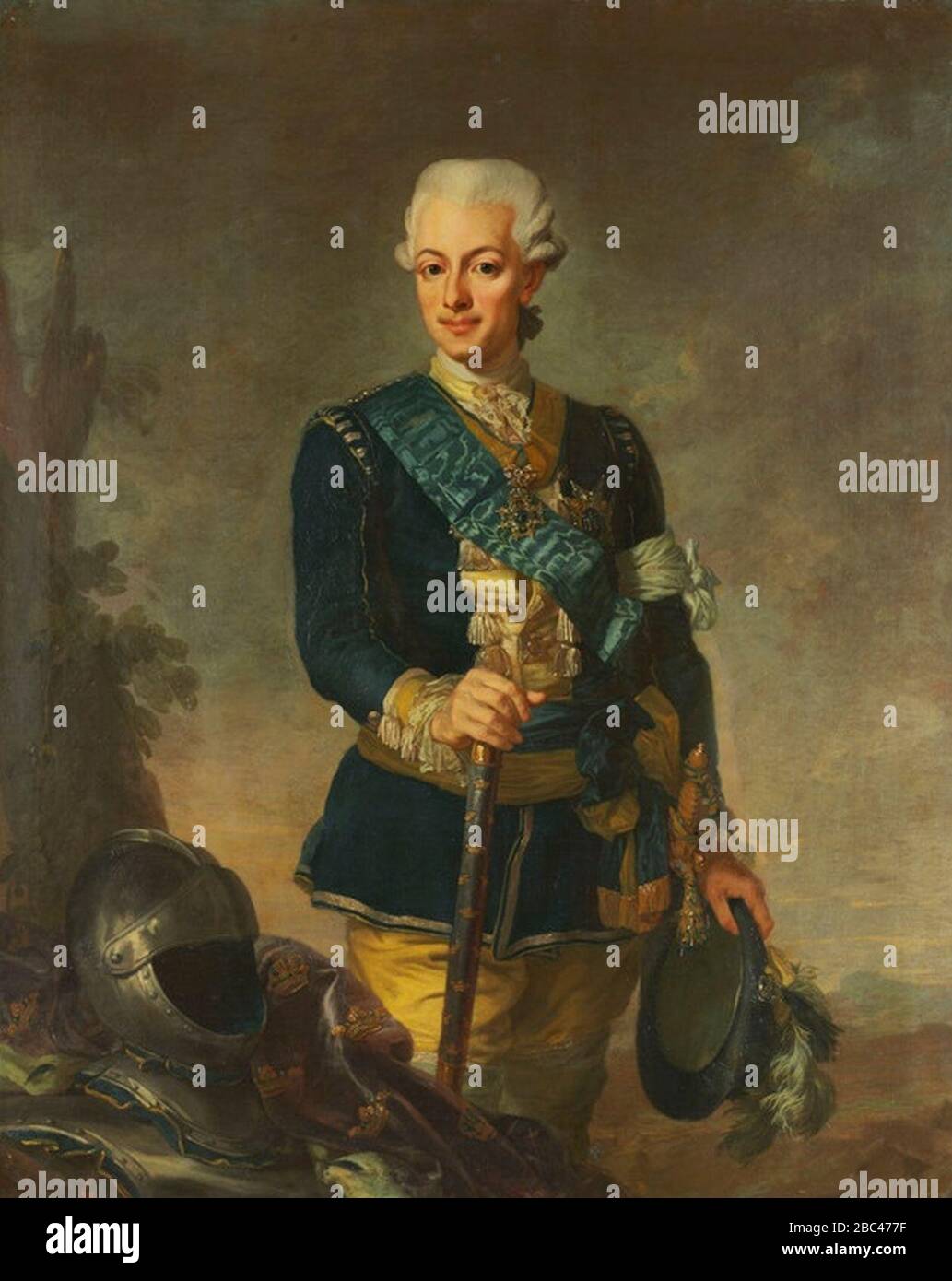 Gustav III - 1779 Livgardets uniform Stock Photo - Alamy