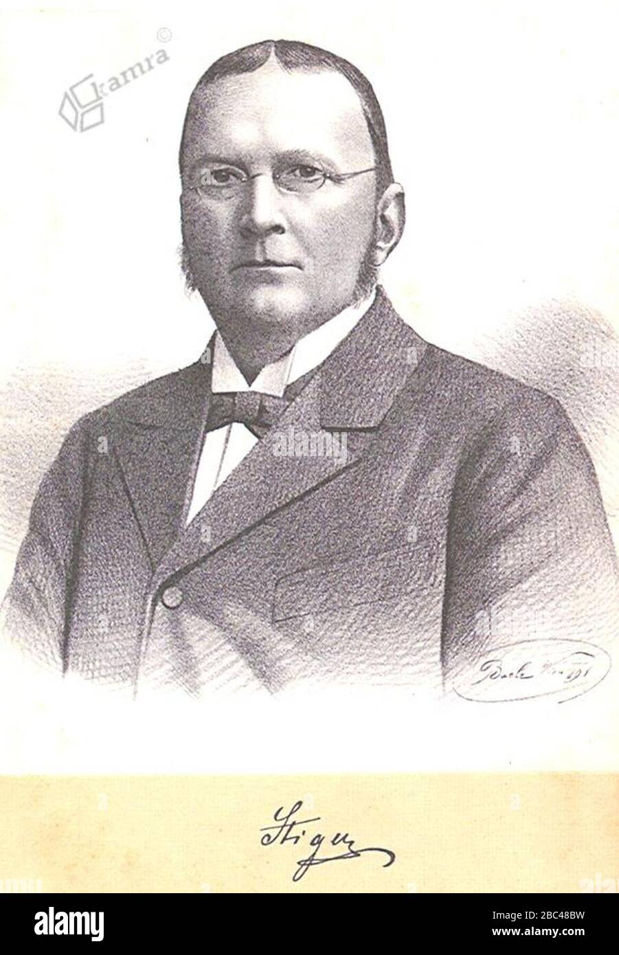 Gustav Stiger 1898 Stock Photo - Alamy
