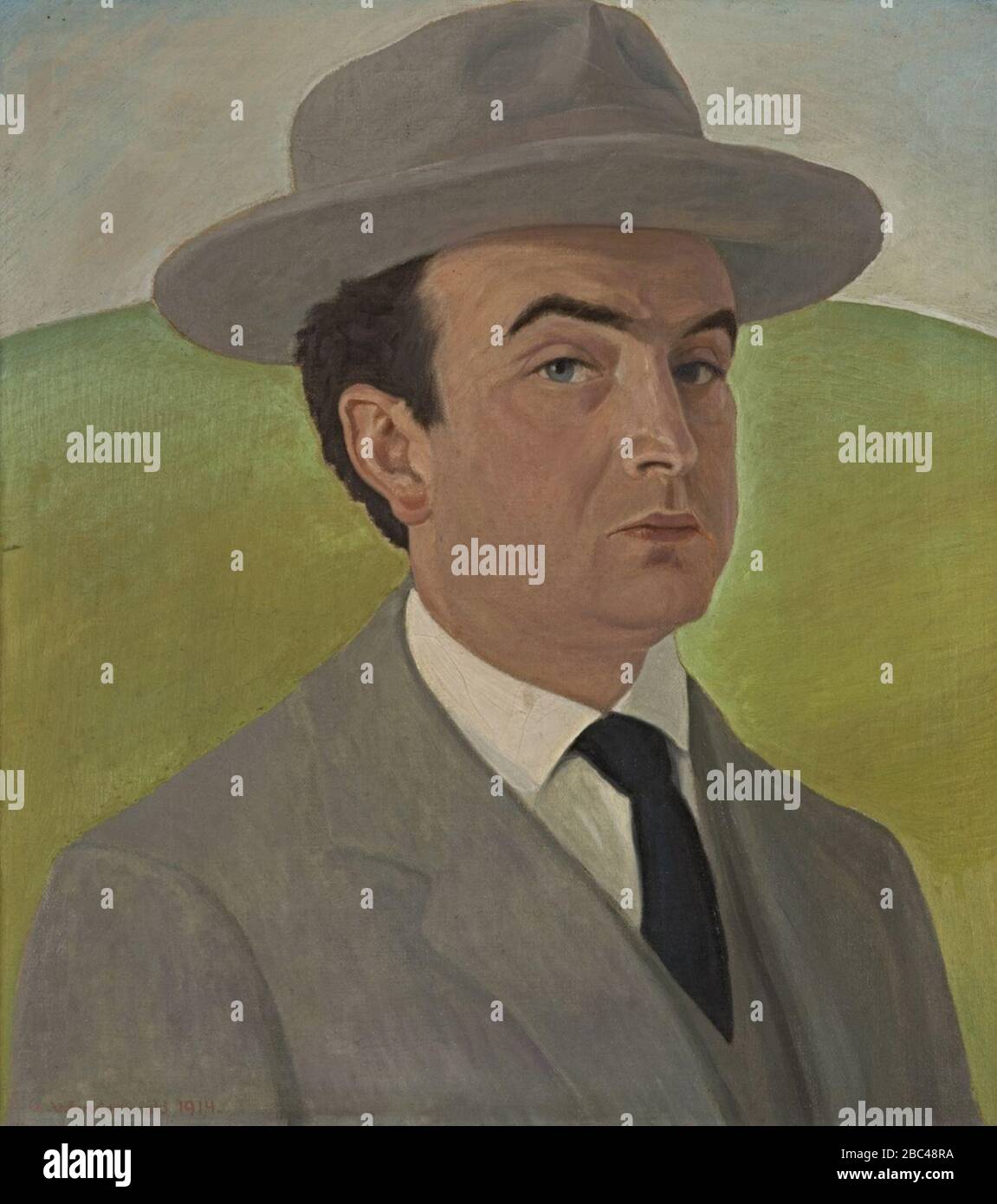 Gustav Wunderwald - Selbstbildnis Stock Photo - Alamy