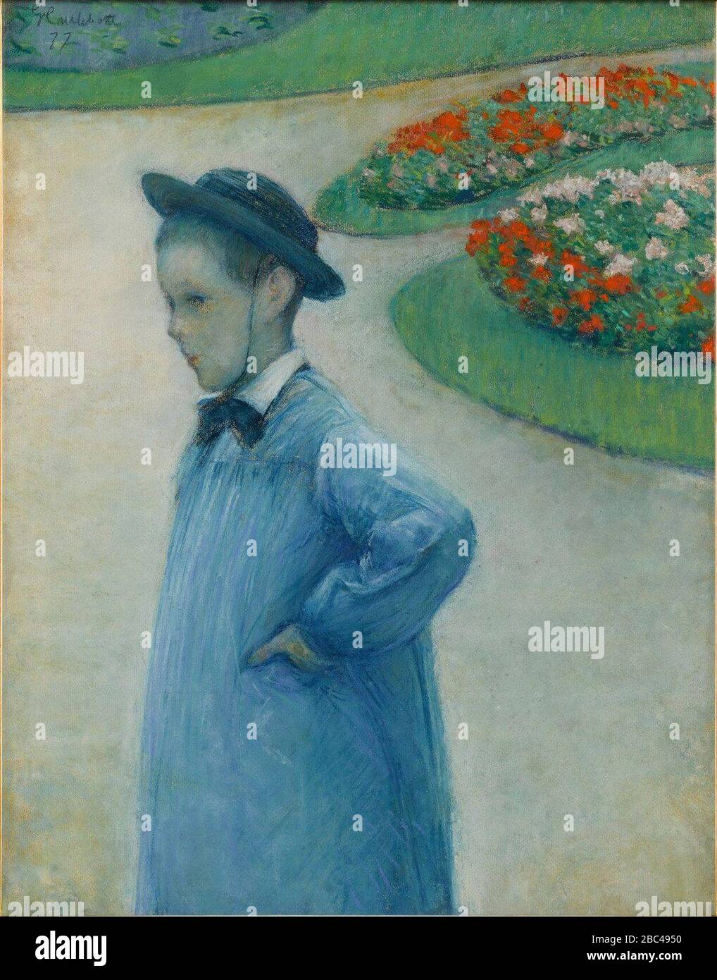 Gustave Caillebotte - Portrait de Camille Daurelle dans le parc de ...