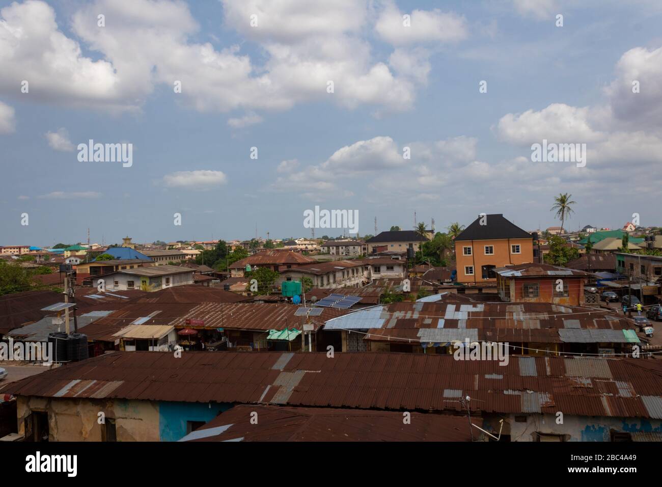 Rooftop View of Africans Rural Houses Stock Photo - Alamy