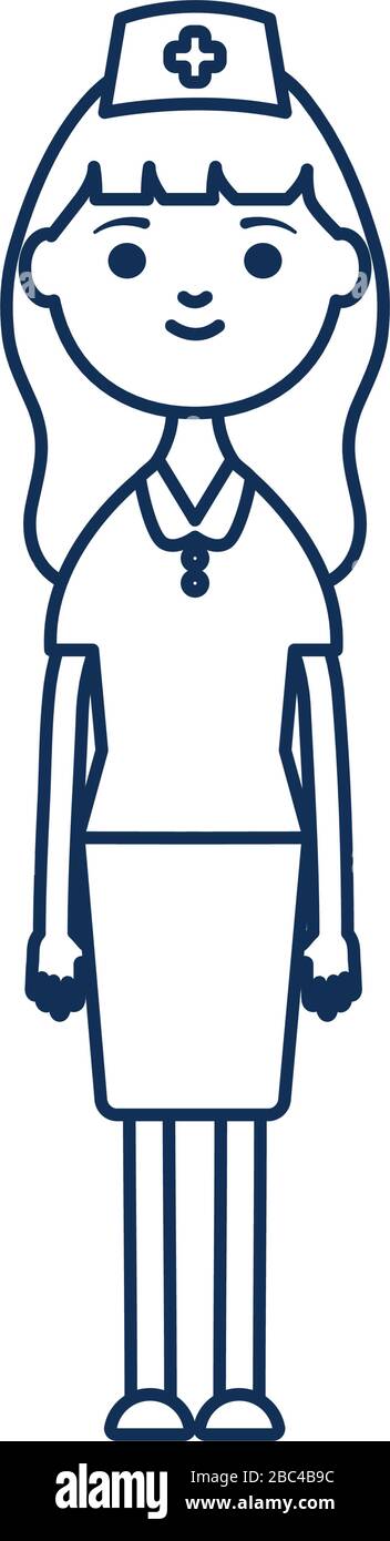 Cartoon Nurse Drawing Easy