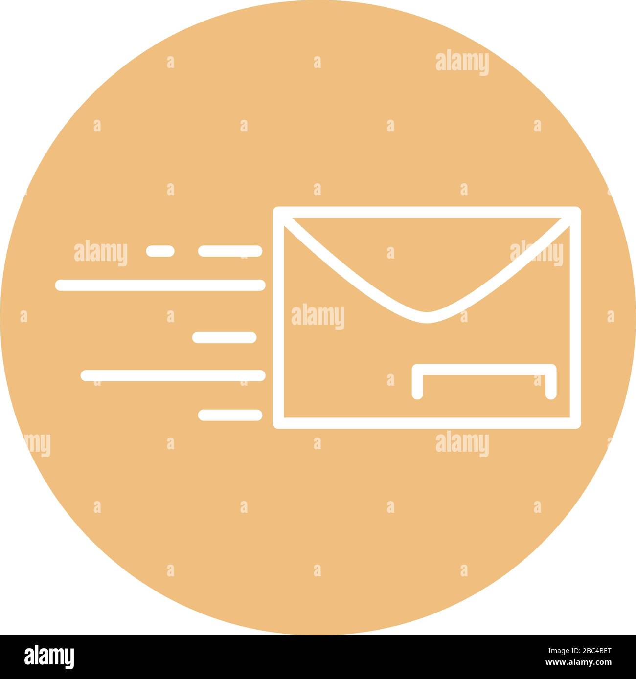 fast mail envelope address postal delivery vector illustration block ...