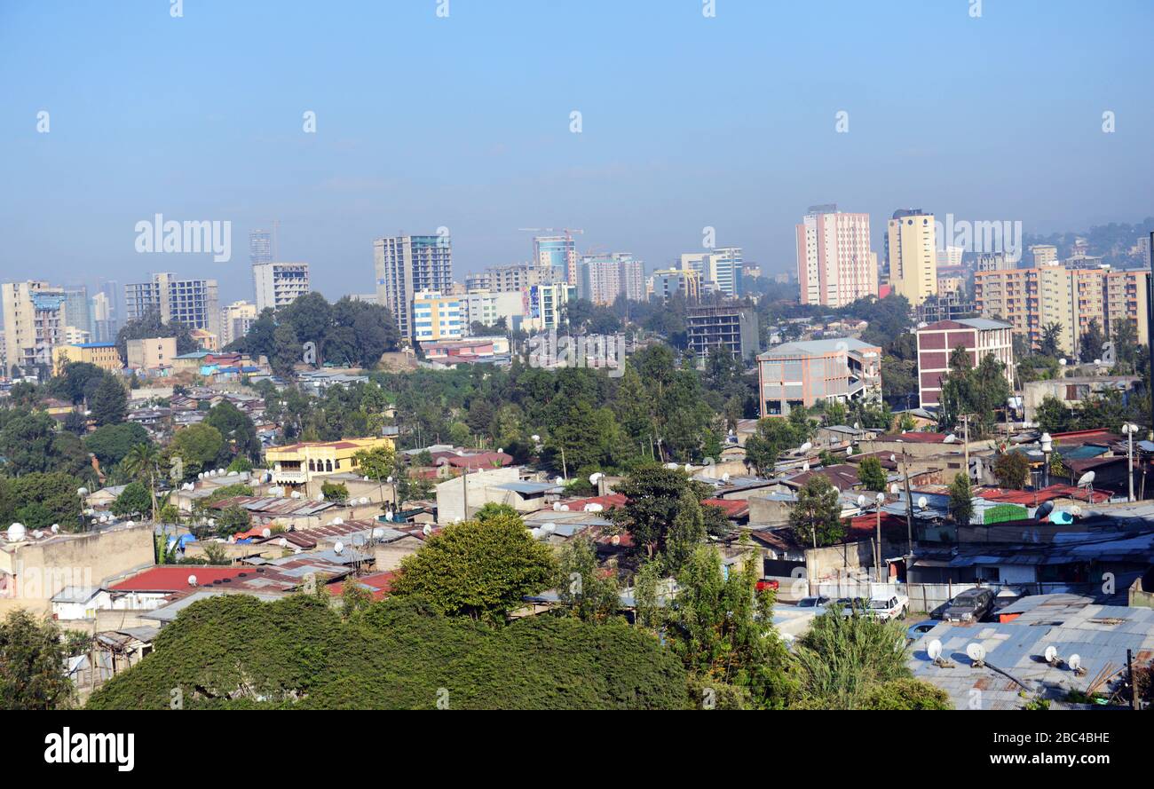 Addis ababa city landscape hi-res stock photography and images - Alamy