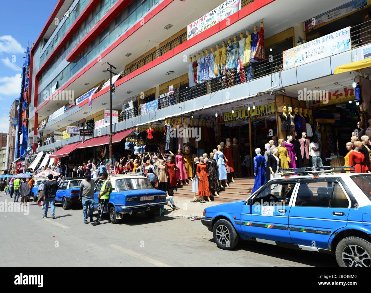 The vibrant Mercato market in Addis ababa is one of the largest markets ...