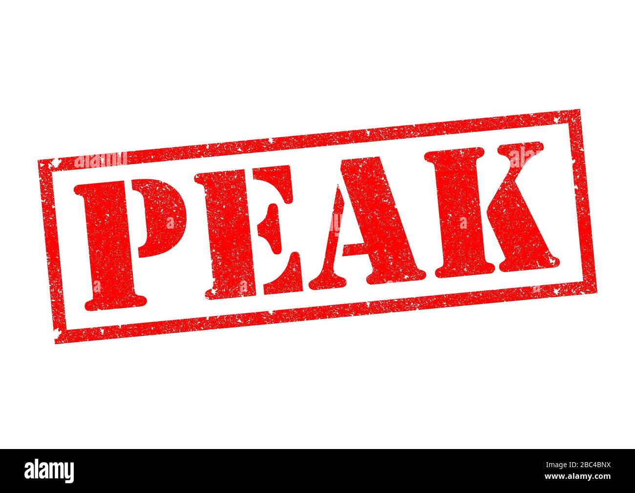 PEAK red Rubber Stamp over a white background Stock Photo - Alamy