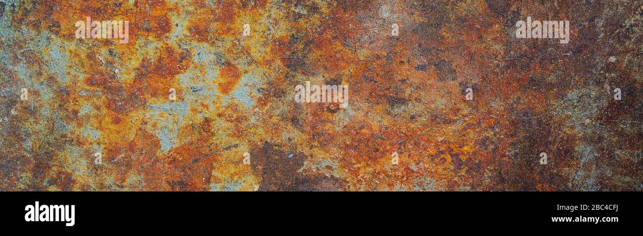 Rust metal texture with different colors for background Stock Photo - Alamy